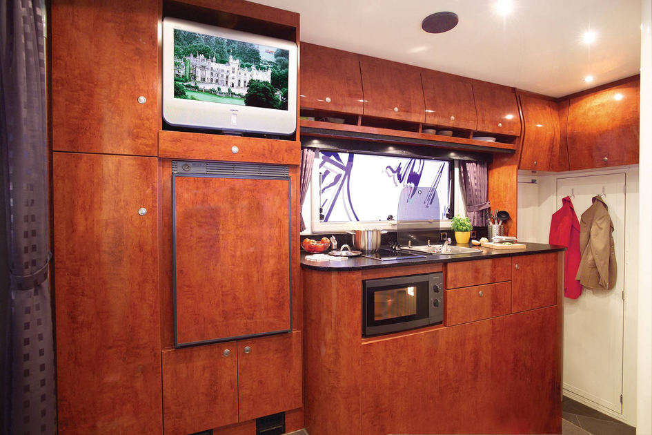 Kitchenette with work surface